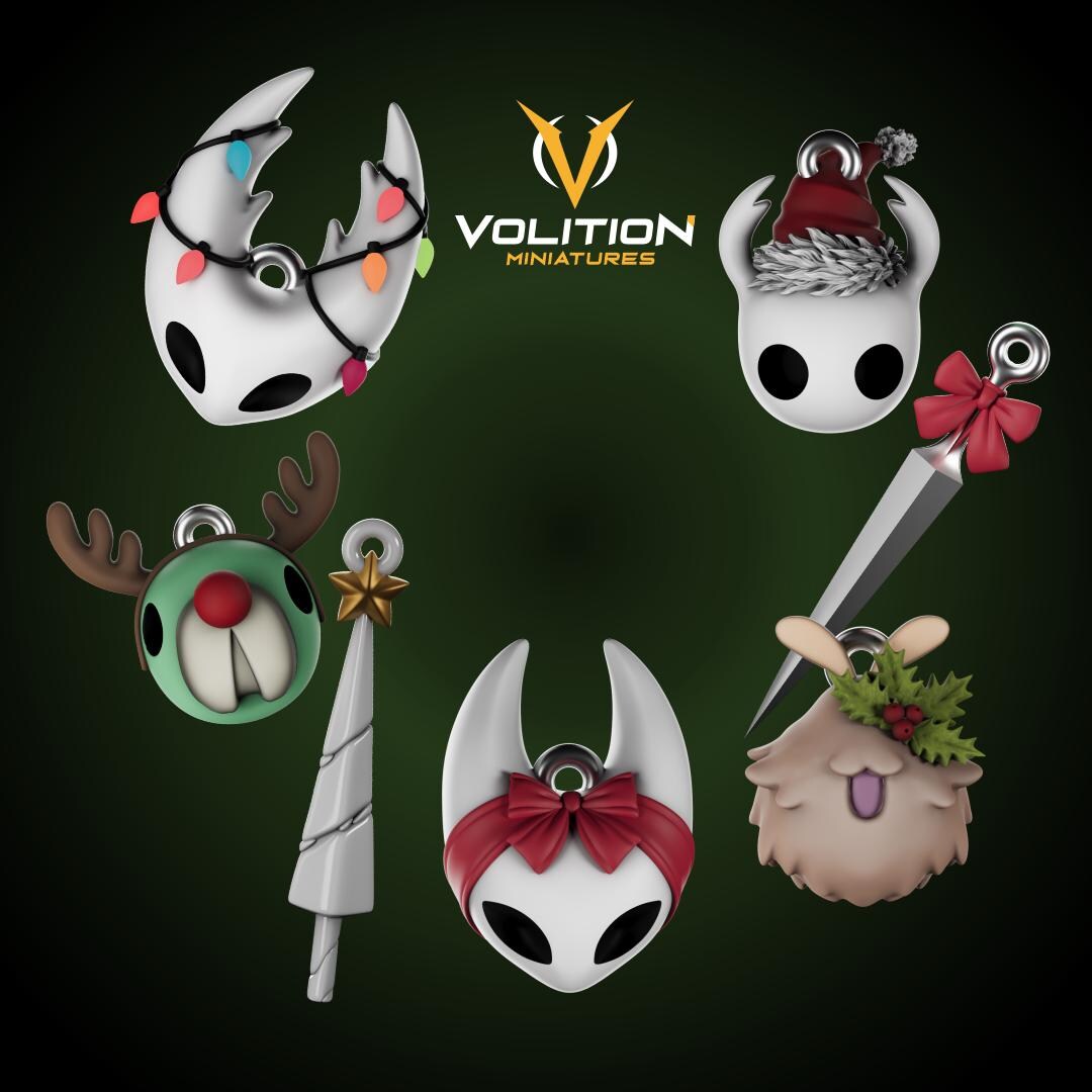 Silksong - Hollow Knight Christmas Ornaments, Volitionminiatures - Etsy