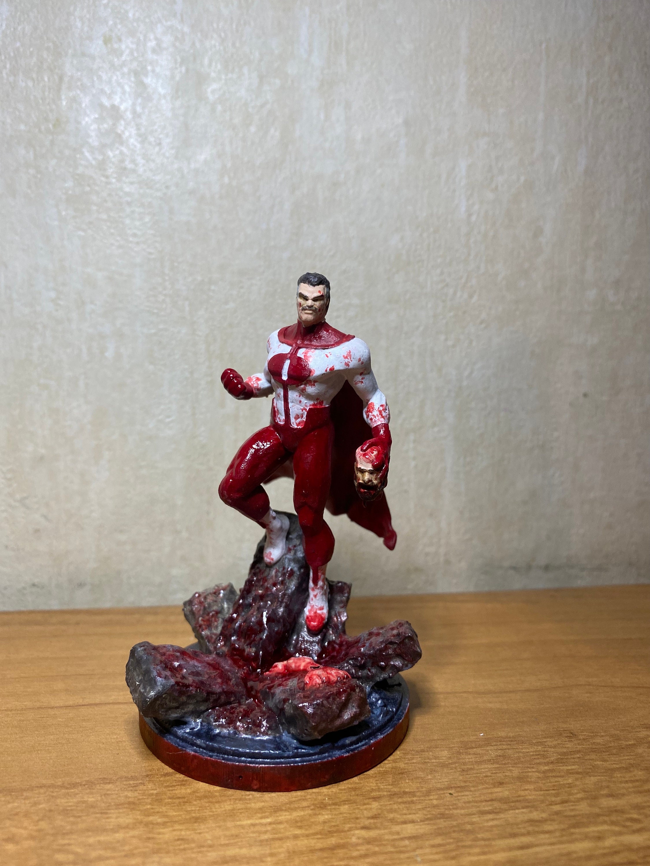 Omni-man Figure, Hand Painted, 3d Printed, Tabletop 10cm Miniature - Etsy