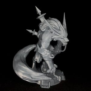 Warwick Figure, Hand Painted, Resin, 100mm, League of Legends, Tabletop ...
