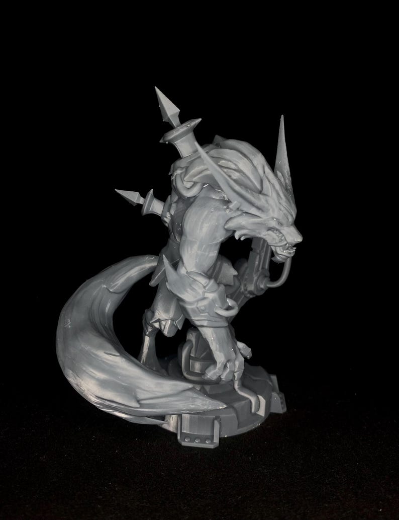 Warwick Figure, Hand Painted, Resin, 100mm, League of Legends, Tabletop ...