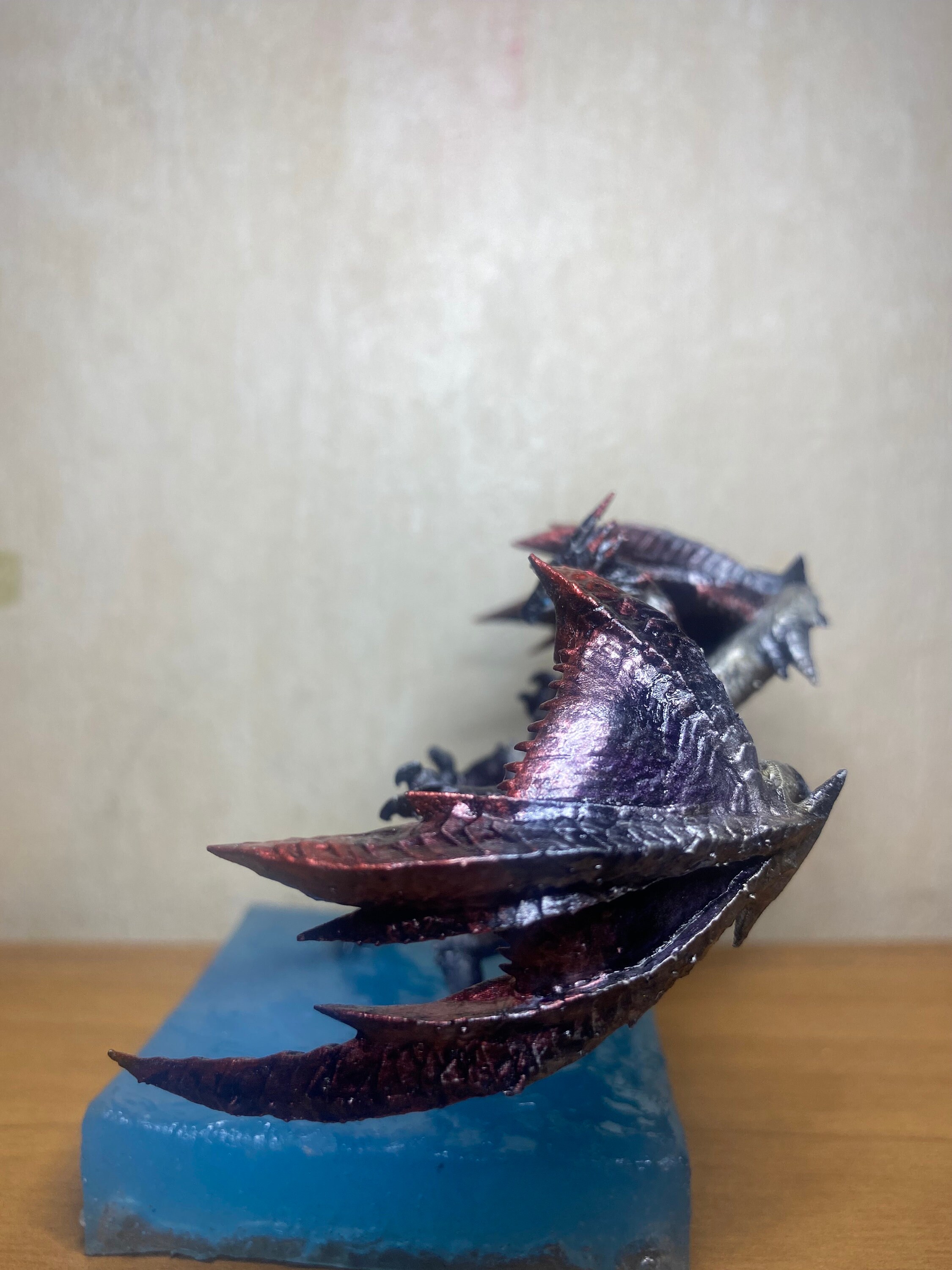 Valstrax,monster Hunter, Dragon, Diorama, Hand-painted, Epoxy Resin, 3d ...