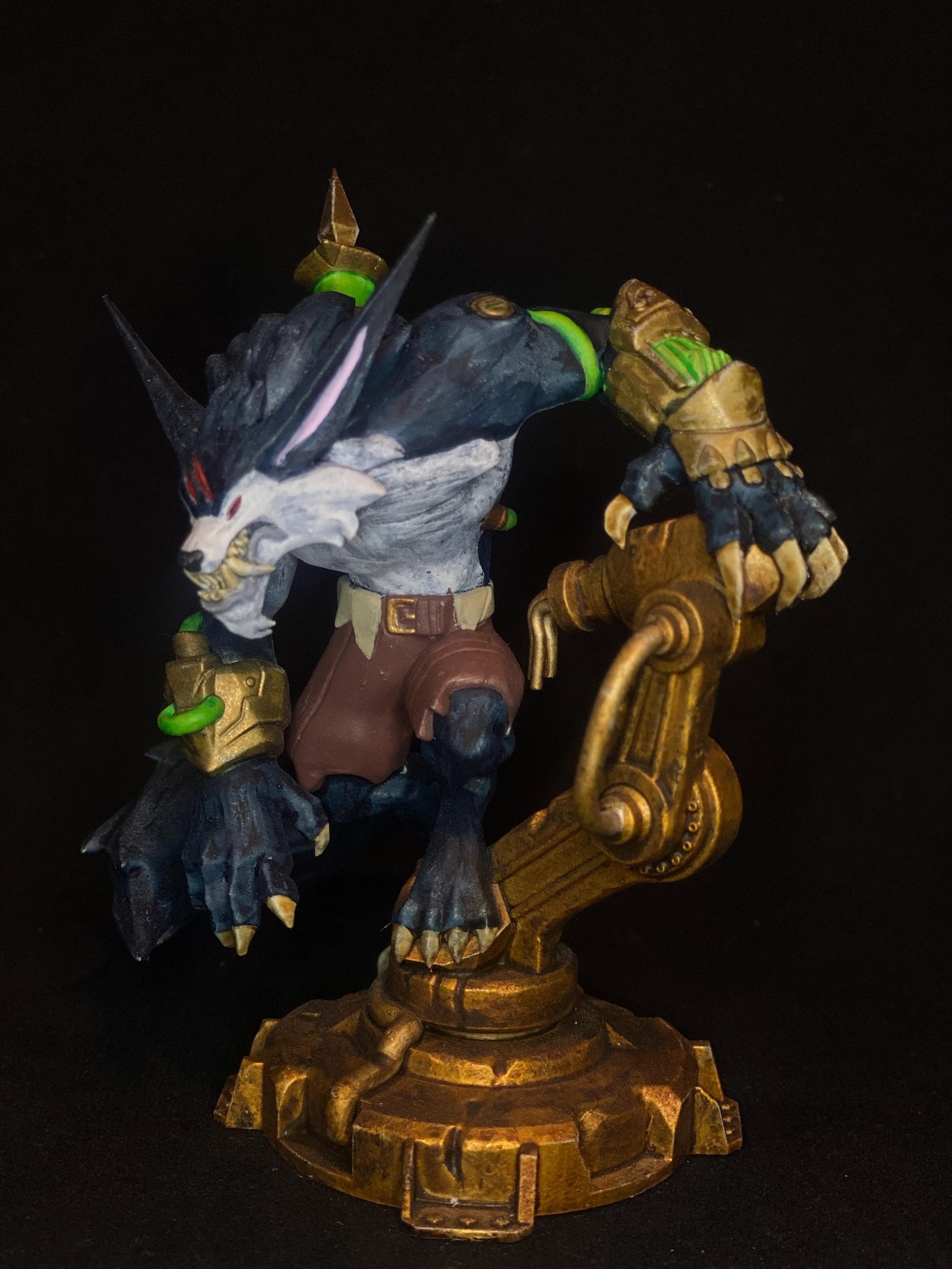 Warwick Figure, Hand Painted, Resin, 100mm, League of Legends, Tabletop ...