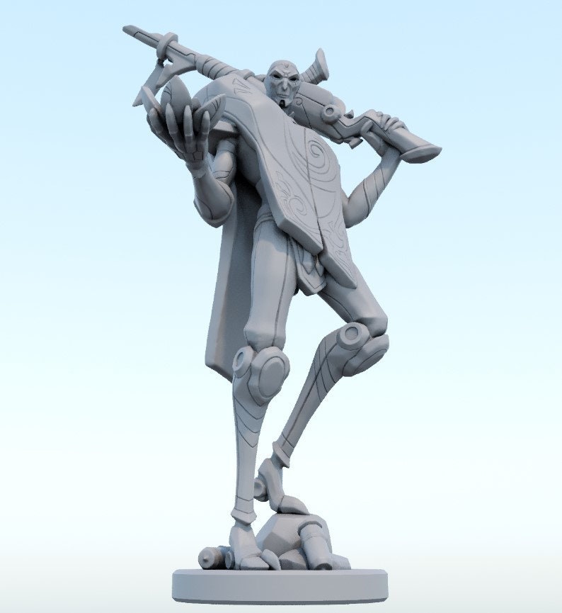 Jhin, 3d Printed, Resin Figure, Height, League of Legends - Etsy