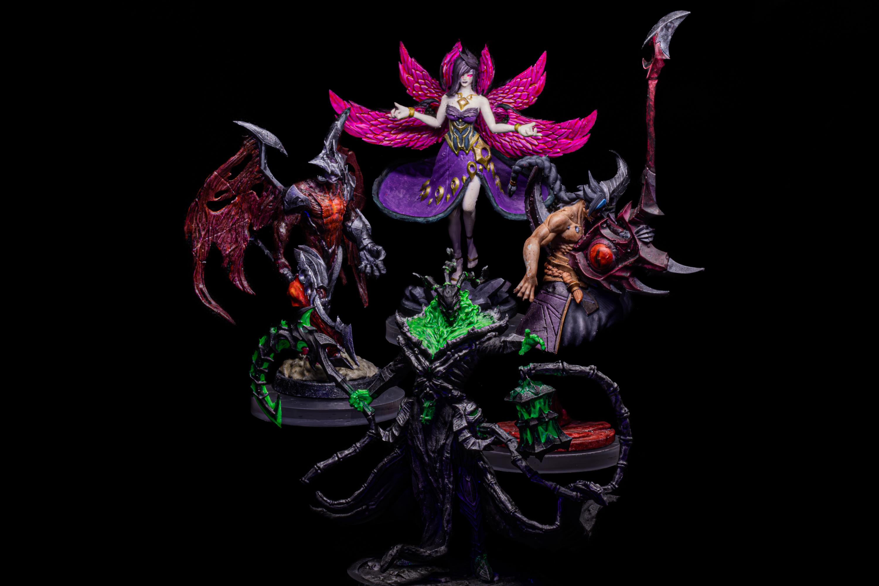 Morgana, Hand Painted, Resin Figure, League of Legends, 10cm, Uv ...