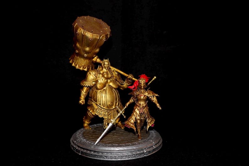 Ornstein and Smough Resin Figures, Statue, Dark Souls Remastered - Etsy UK
