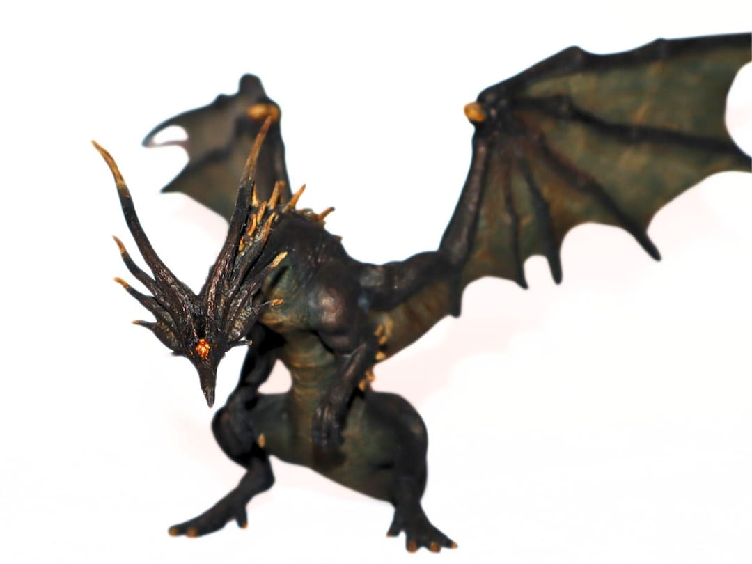 Dark Souls Figure Kalameet the Black Dragon, Resin Figure, Diorama ...