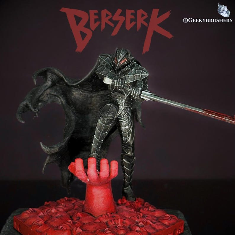 Berserk Guts Berserker Armor Figure: Hand-painted Resin Statue - Etsy