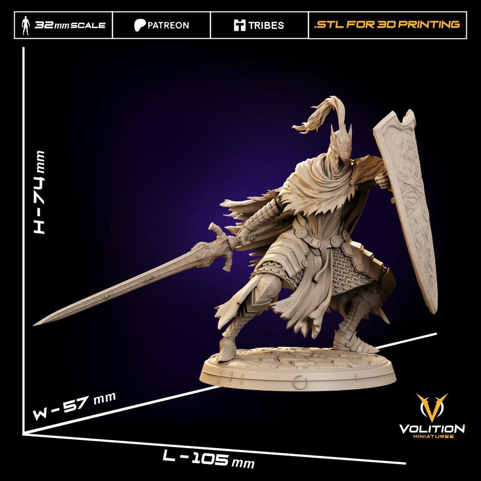 Artorias of the Abyss Miniature | Hand-painted Resin Statue, Dark Souls ...