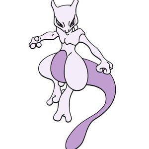 Scizor & Mewtwo Pokemon Cricut PNG Easy Cut Sublimation File. - Etsy