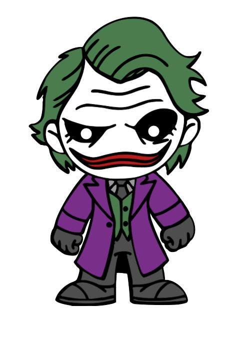 Joker, Classic Joker - Cricut PNG Easy Cut Sublimation File. - Etsy