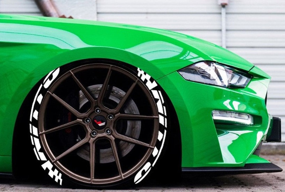 Permanent Nitto Tire Lettering Stickers 1.25" Letters for 14" to 22" 16 ...