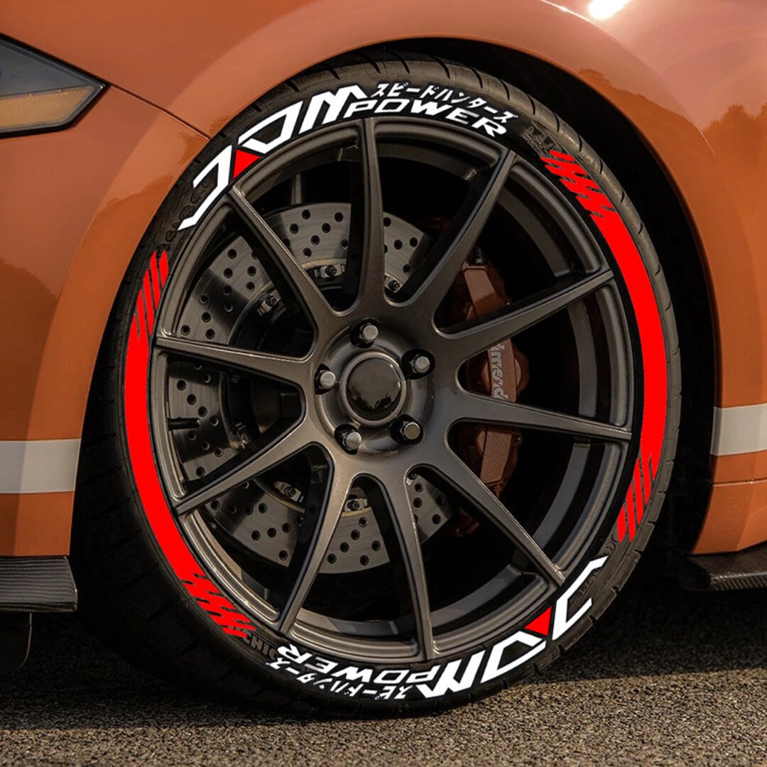Permanent JDM POWER Tire Lettering Stickers 1.00 Letters - Etsy