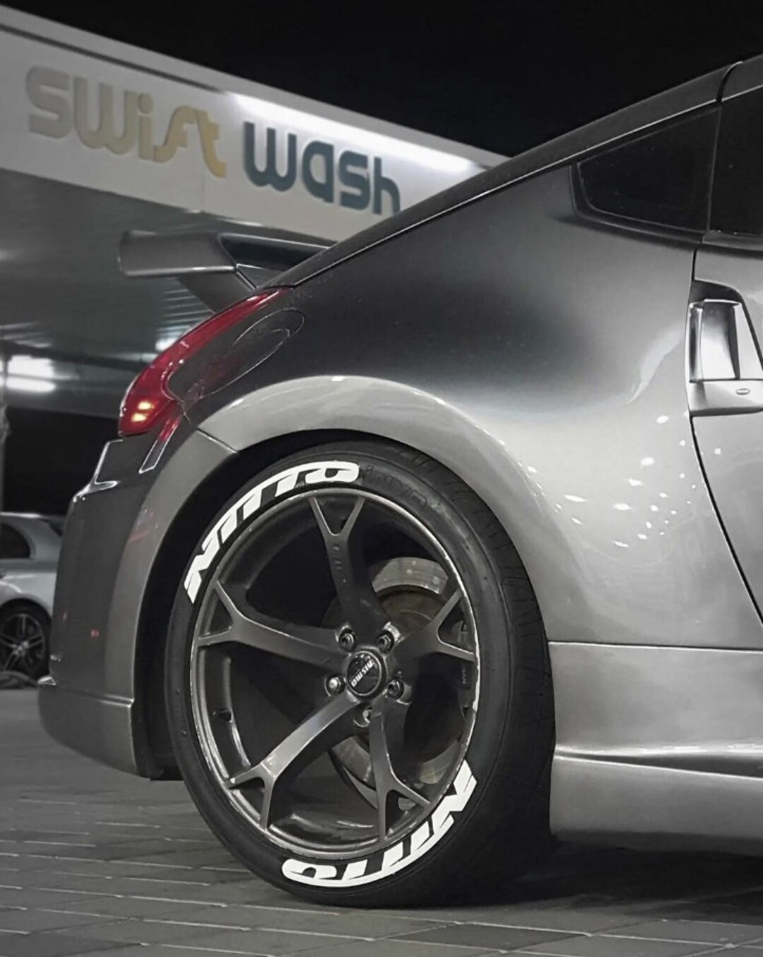 Nitto Permanent Tire Lettering Stickers 1.25 Letter for 14 to 22 8 Pcs ...