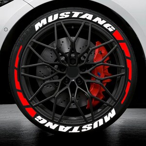 Permanent Mustang Tire Lettering Stickers 1.25 Letters for 14 to 22 16 ...