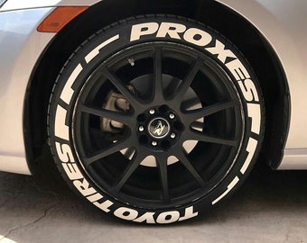 Permanent Toyo Tires Proxes Tire Lettering Stickers 1.25 Letters for 14 ...