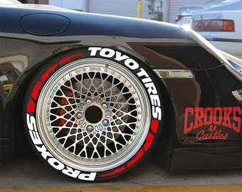 Permanent Toyo Tires Proxes Tire Lettering Stickers 1.25 Letters for 14 ...