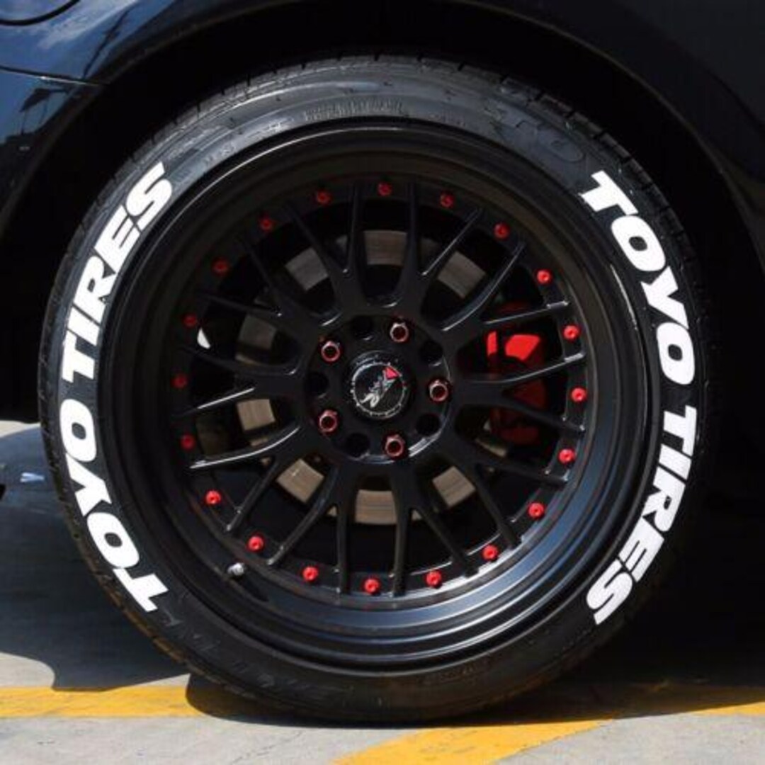 Tire Lettering Toyo Tires Permanent Stickers 1.25" for 14" to 22" 8 Pcs ...