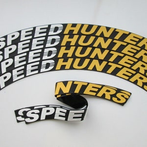 Permanent Speedhunters Tire Lettering Stickers 1.00″ Fits 14″–22 ...