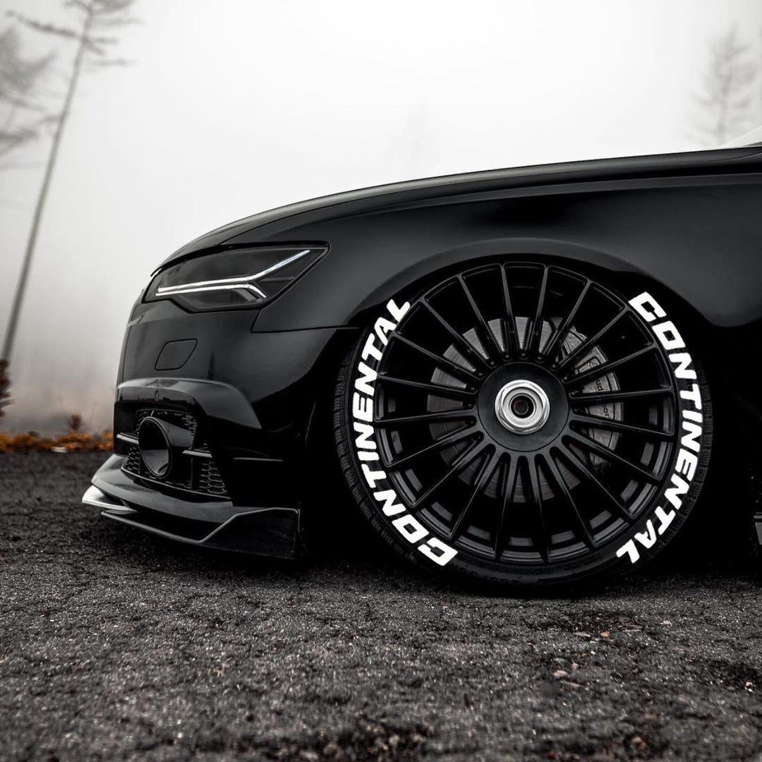 Permanent Continental Tire Lettering Stickers 1.25" Letter for 14" to ...