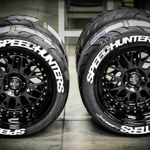 Permanent Speedhunters Tire Lettering Stickers 1.25″ Fits 14″–22 ...