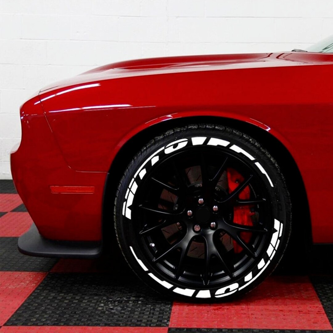 Permanent Nitto Tire Lettering Stickers 1.25 Letters for 14 to 22 16 ...