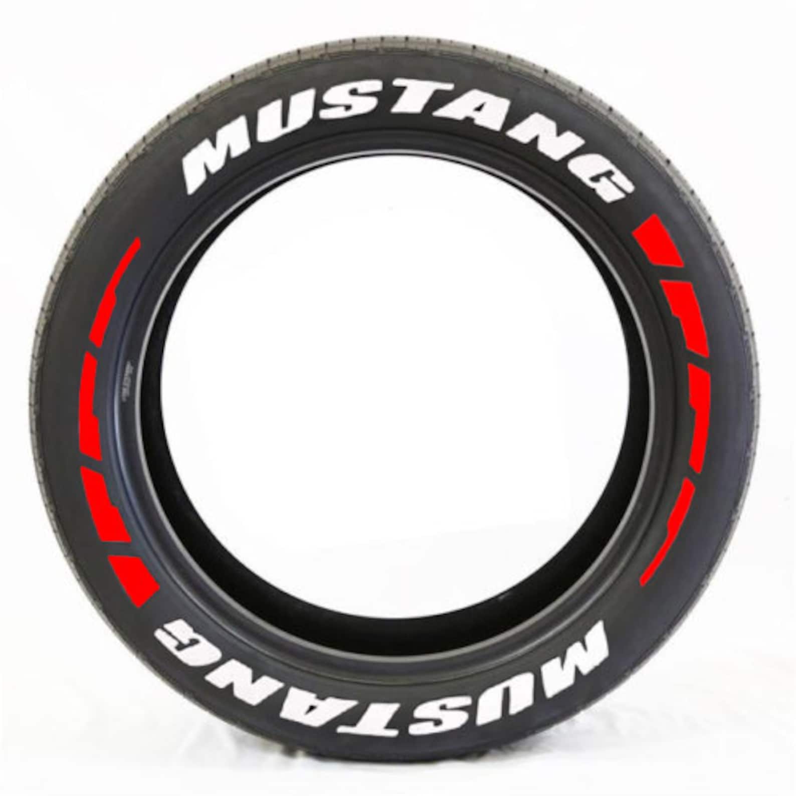 Permanent Mustang Tire Lettering Stickers 1.25 Letters for 14 to 22 16 ...