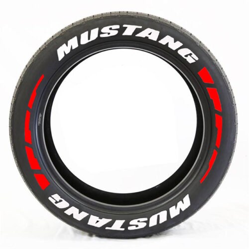 Permanent Mustang Tire Lettering Stickers 1.25 Letters for 14 to 22 16 ...