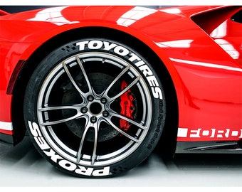 Permanent Toyo Tires Proxes Tire Lettering Stickers 1.25 Letters for 14 ...