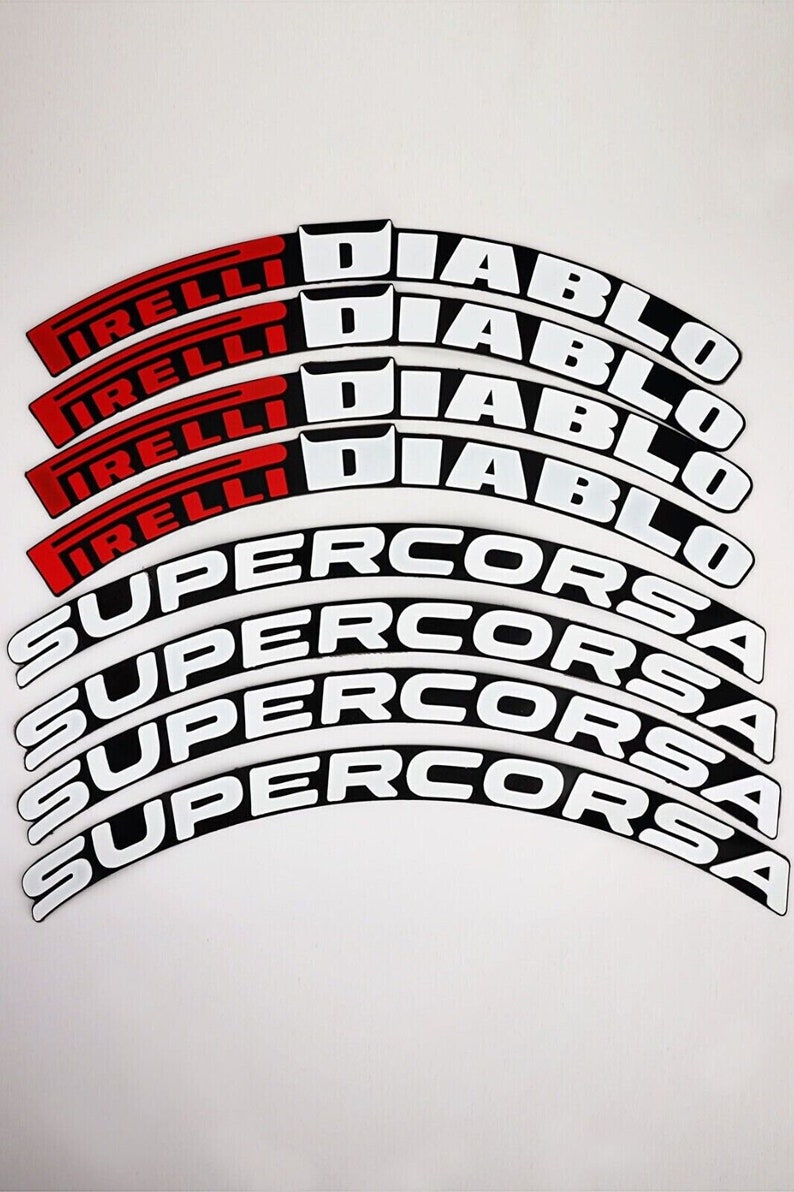 Permanent Tire Lettering Diablo Motorcycle Stickers Decal - Etsy