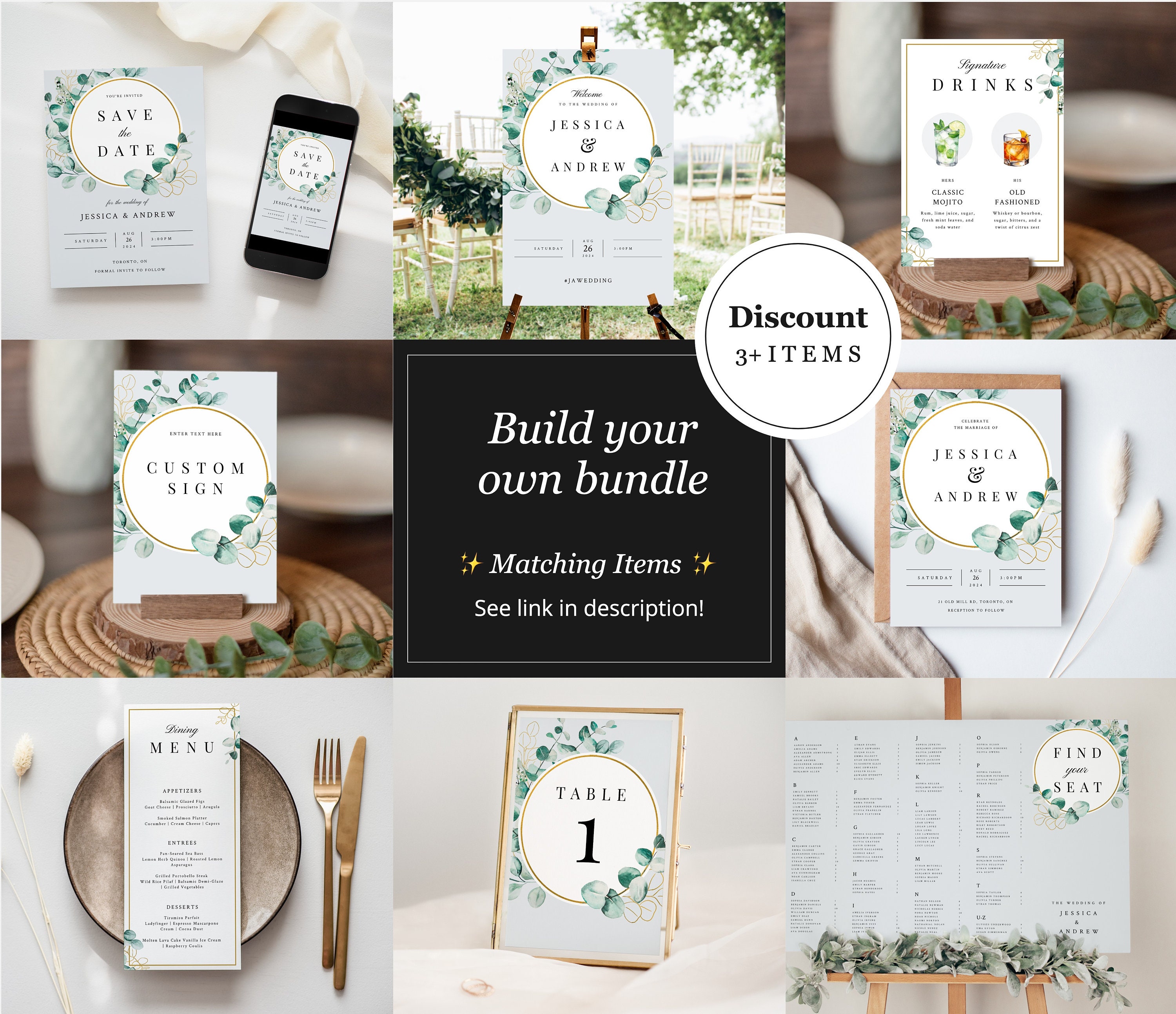 Eucalyptus Welcome Poster Greenery Wedding Welcome Sign - Etsy