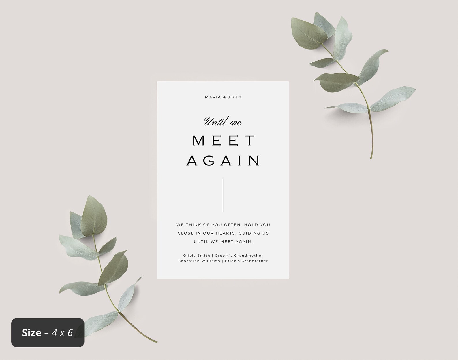 In Loving Memory Sign Wedding With Names Loved Ones Memorial - Etsy Canada