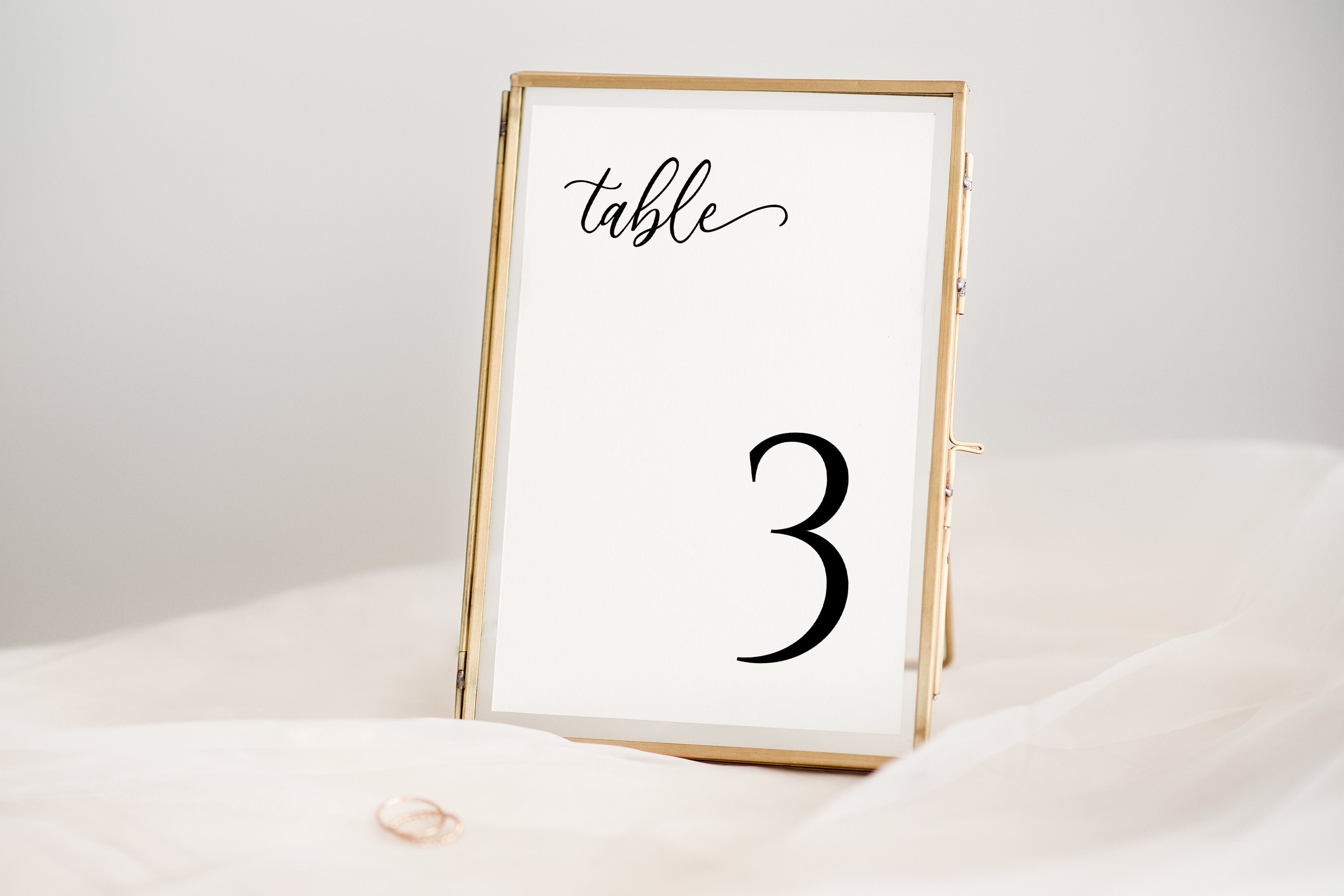 Minimalistic Wedding Table Number Sign Simple Table Number - Etsy
