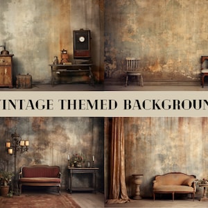 Vintage Digital Backdrop, Vintage Theme, 90s Theme, Backdrop Overlay ...