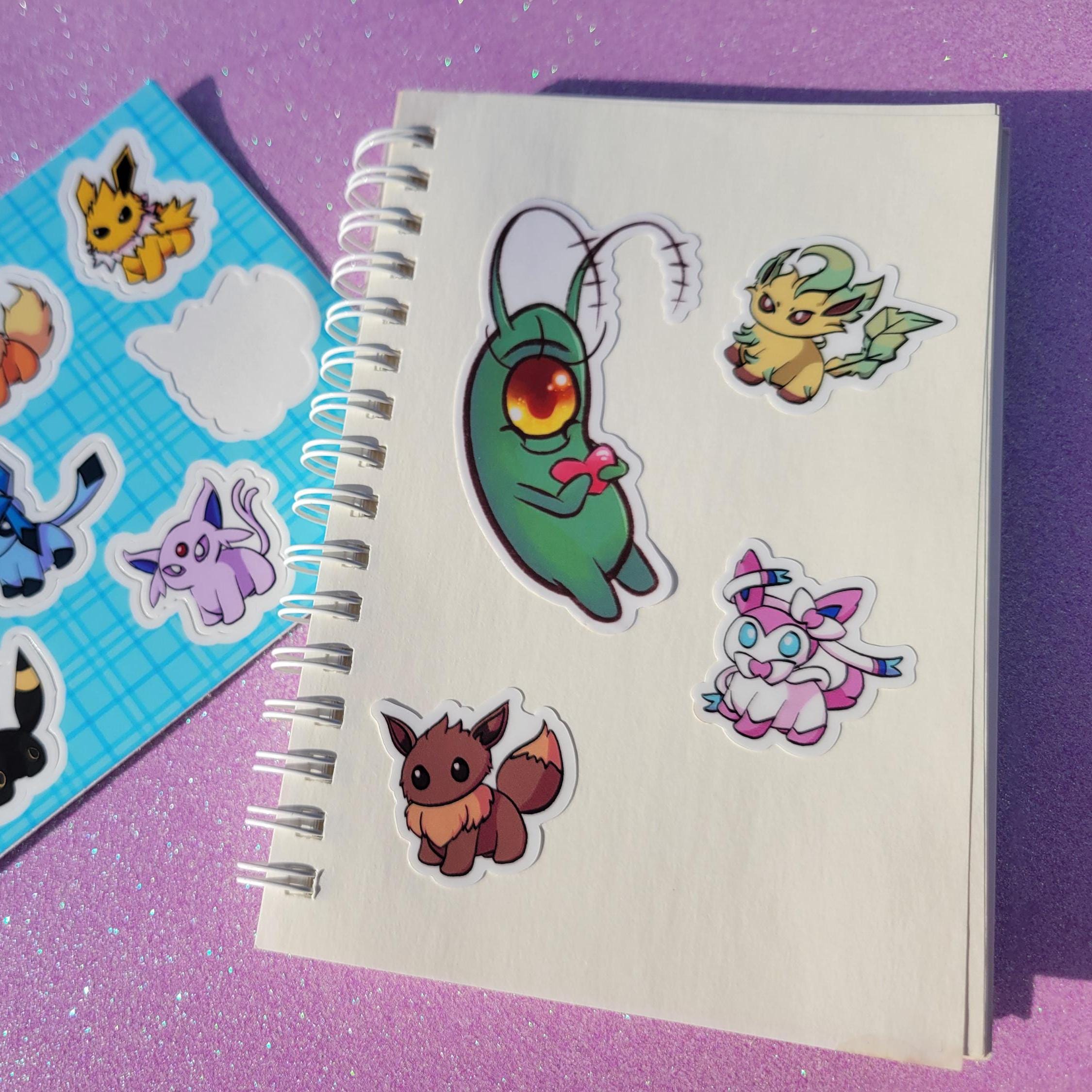 Kawaii Plankton Vinyl Sticker | Chibi Spongebob Fan Art Decal | Cute ...