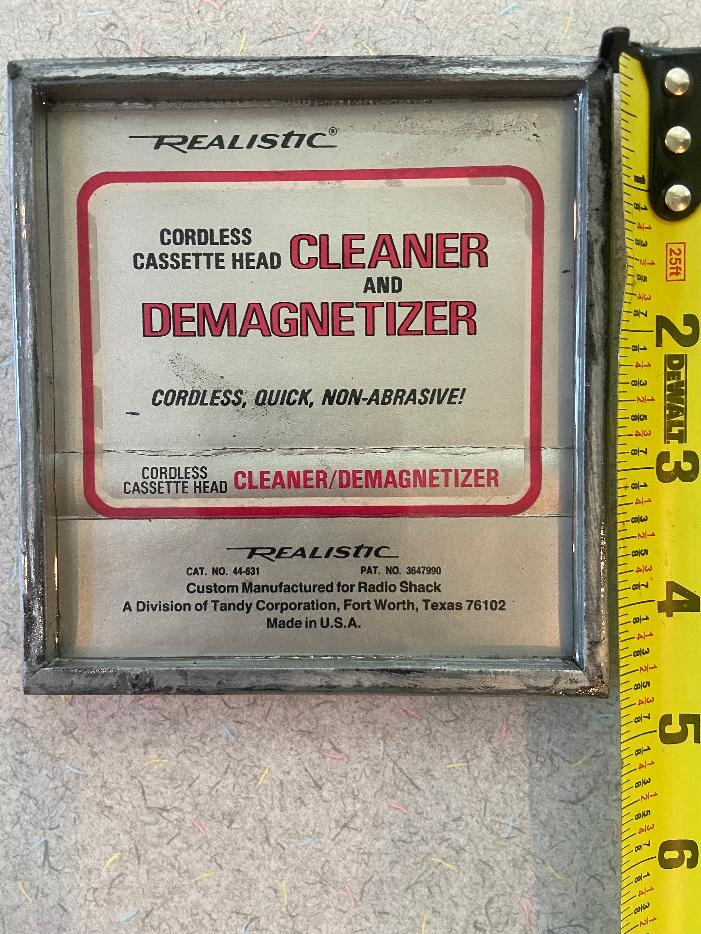 Realistic Cassette Head Cleaner Blank Tape Art - Etsy
