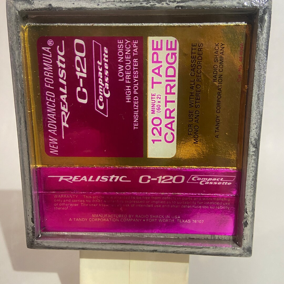 Realistic C-120 Blank Tape Art - Etsy