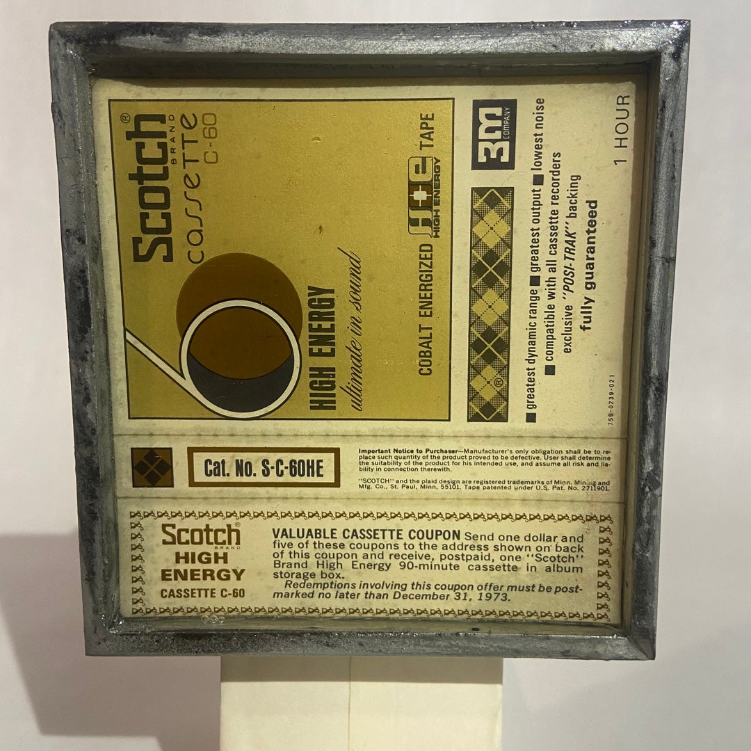 Scotch Cassette C-60 Blank Tape Art - Etsy