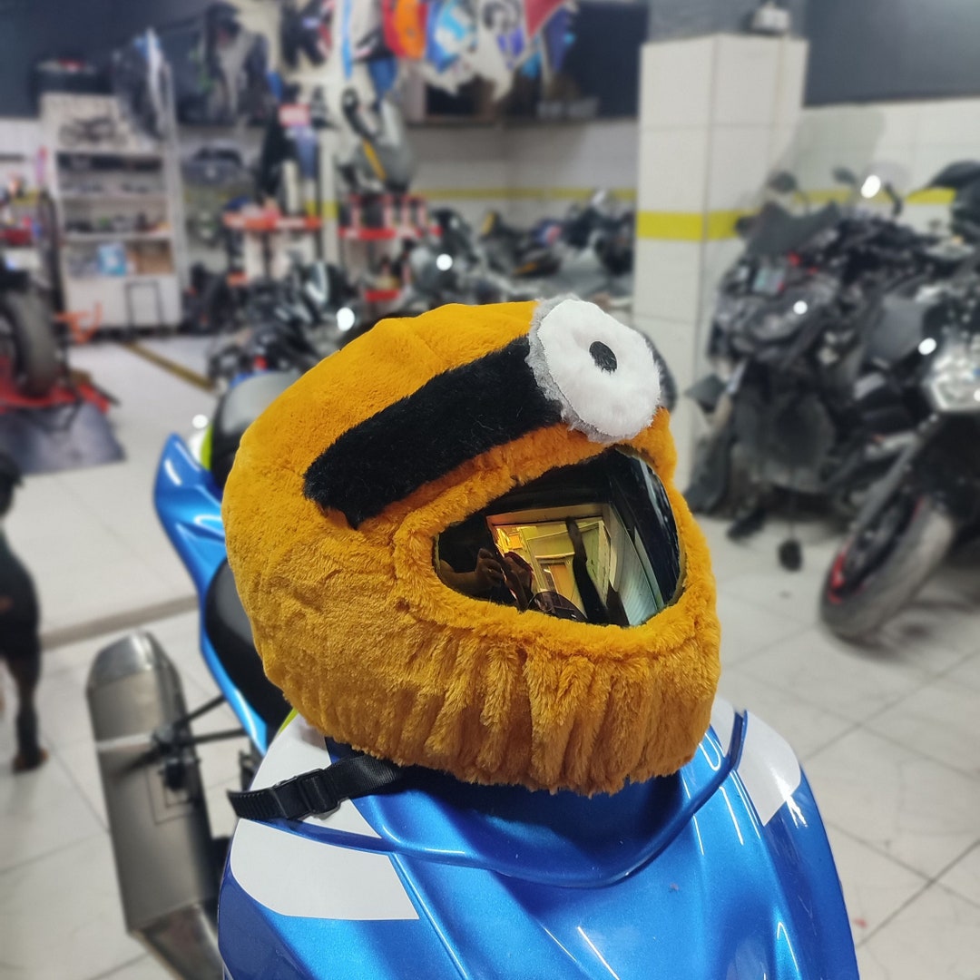 Minions Stuart Motorcycle Helmet Plush Accessory - Etsy
