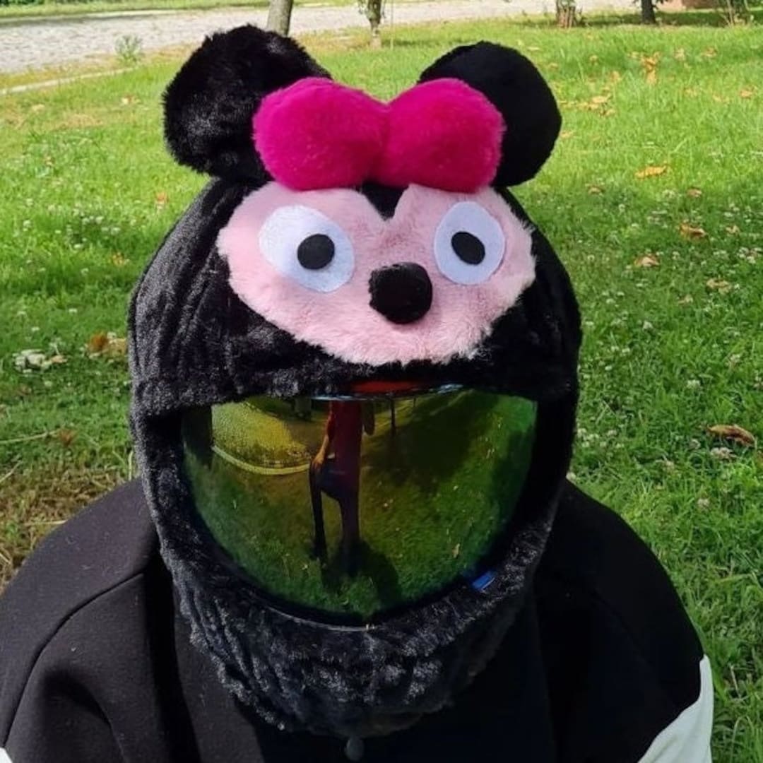 Minnie Mouse Helmet Cover, Motorcycle Helmet Accessory, Helmet Cover ...