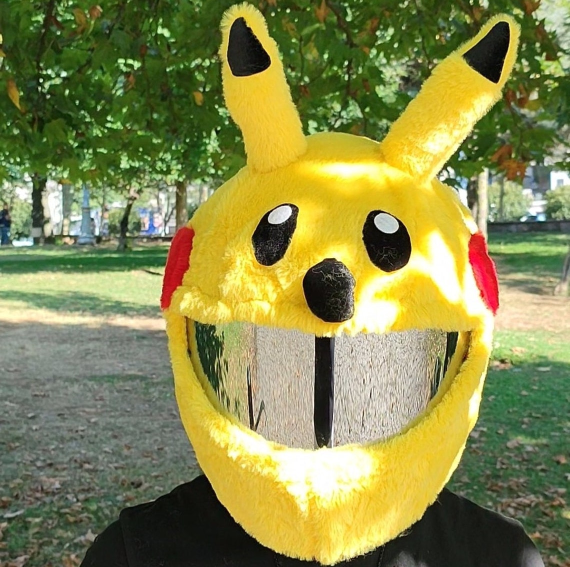 Motorcycle Accessory Helmet Plush Pikachu Pokemon - Etsy