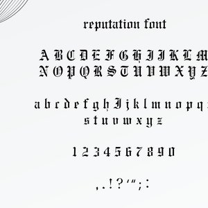 Reputation Font SVG and PN'G Taylor Swift Eras Tour - Etsy