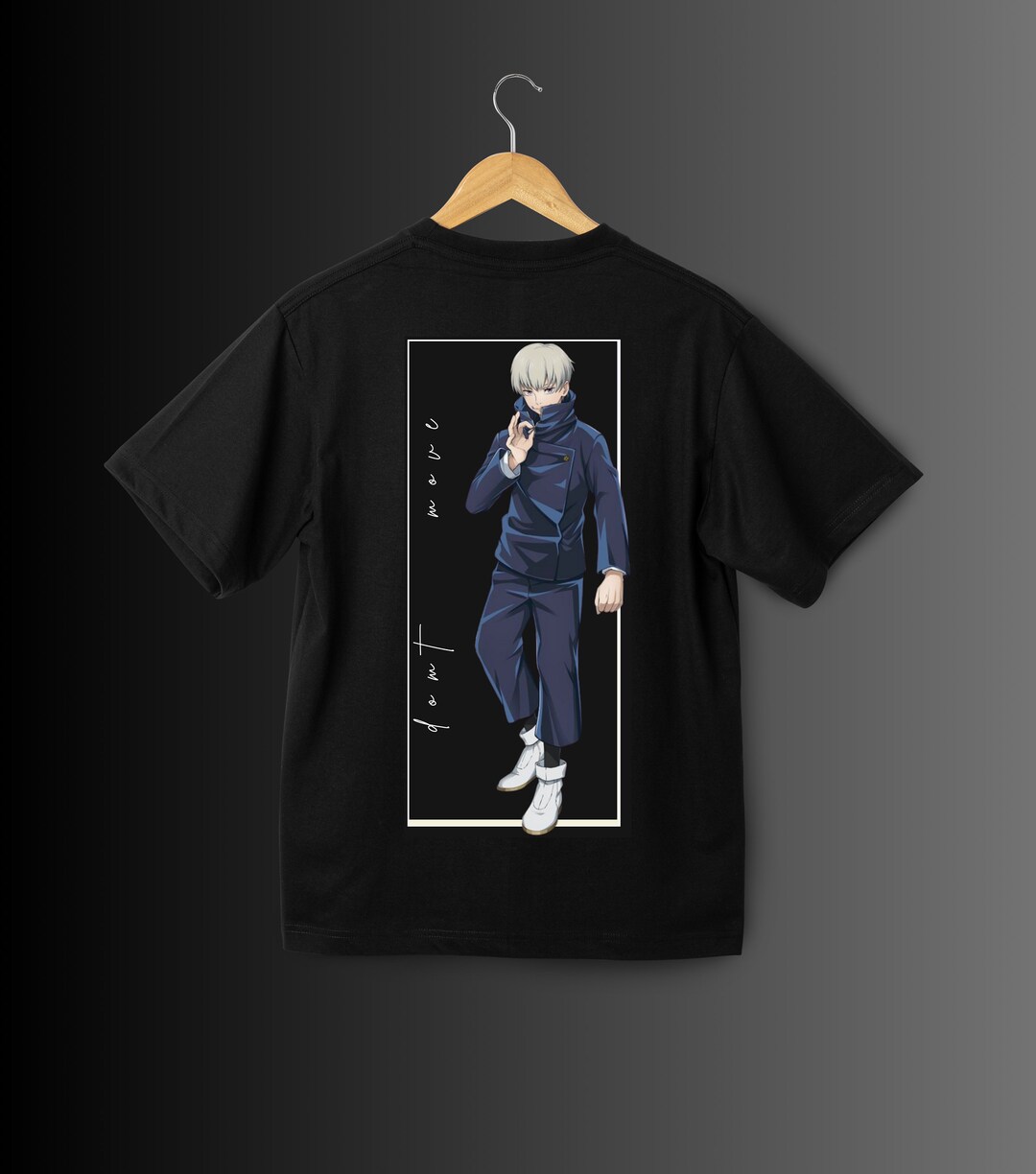 Anime Tshirt, Inumaki Toge Salmon Tshirt, Cursed Marks, Gift JJK ...