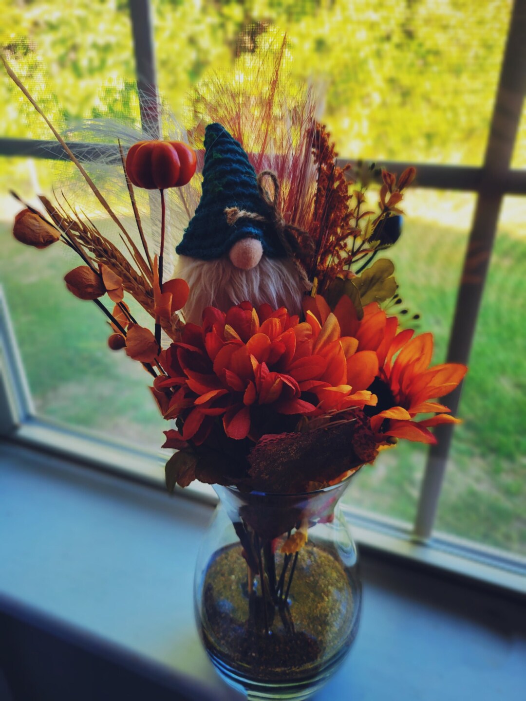 Vases Flower Vases Fall Floral Arrangement Fall Flower Vase Pumpkin ...