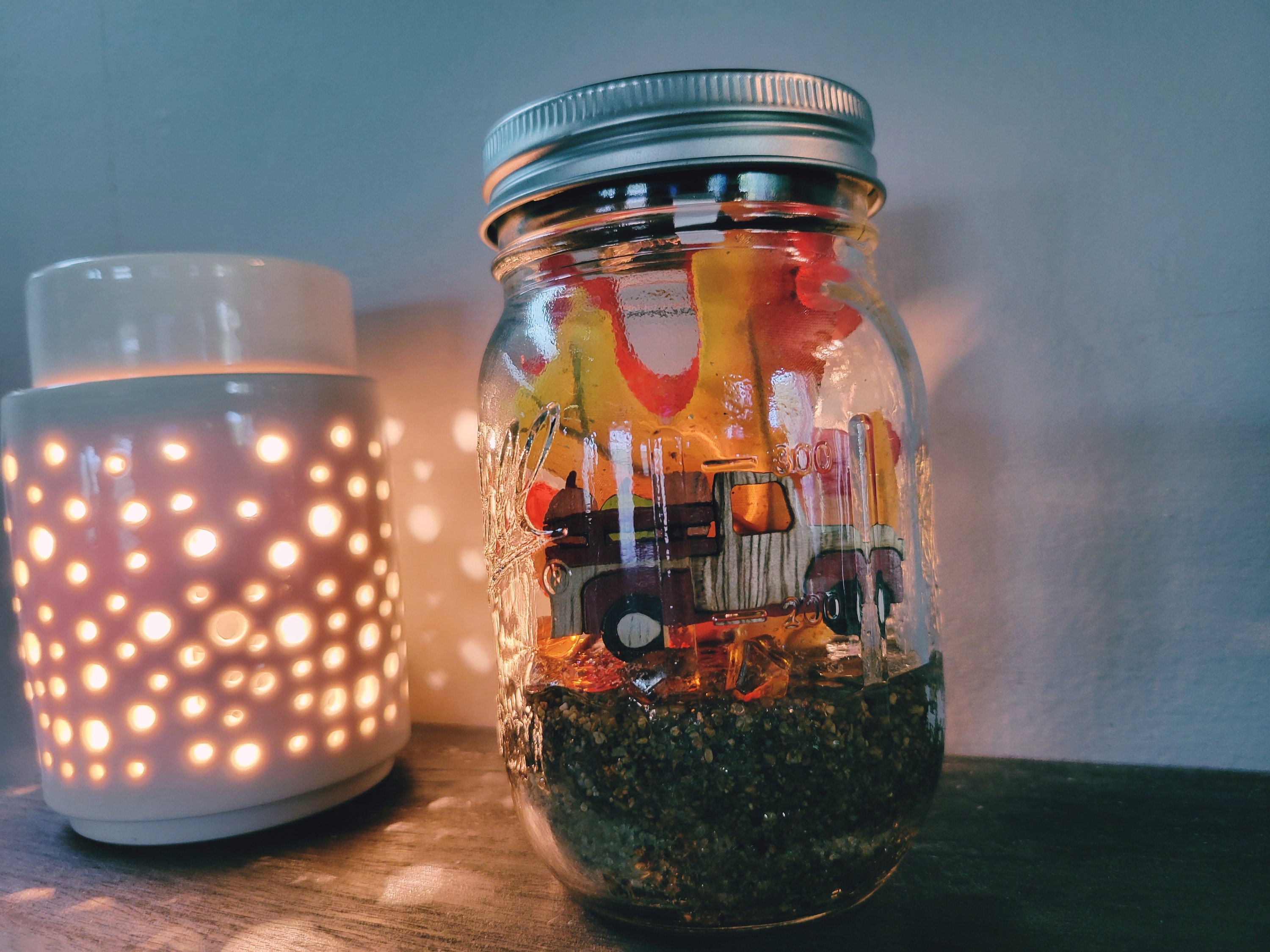 Mason Jar Decorative Mason Jar Canning Jar Solar Solar - Etsy