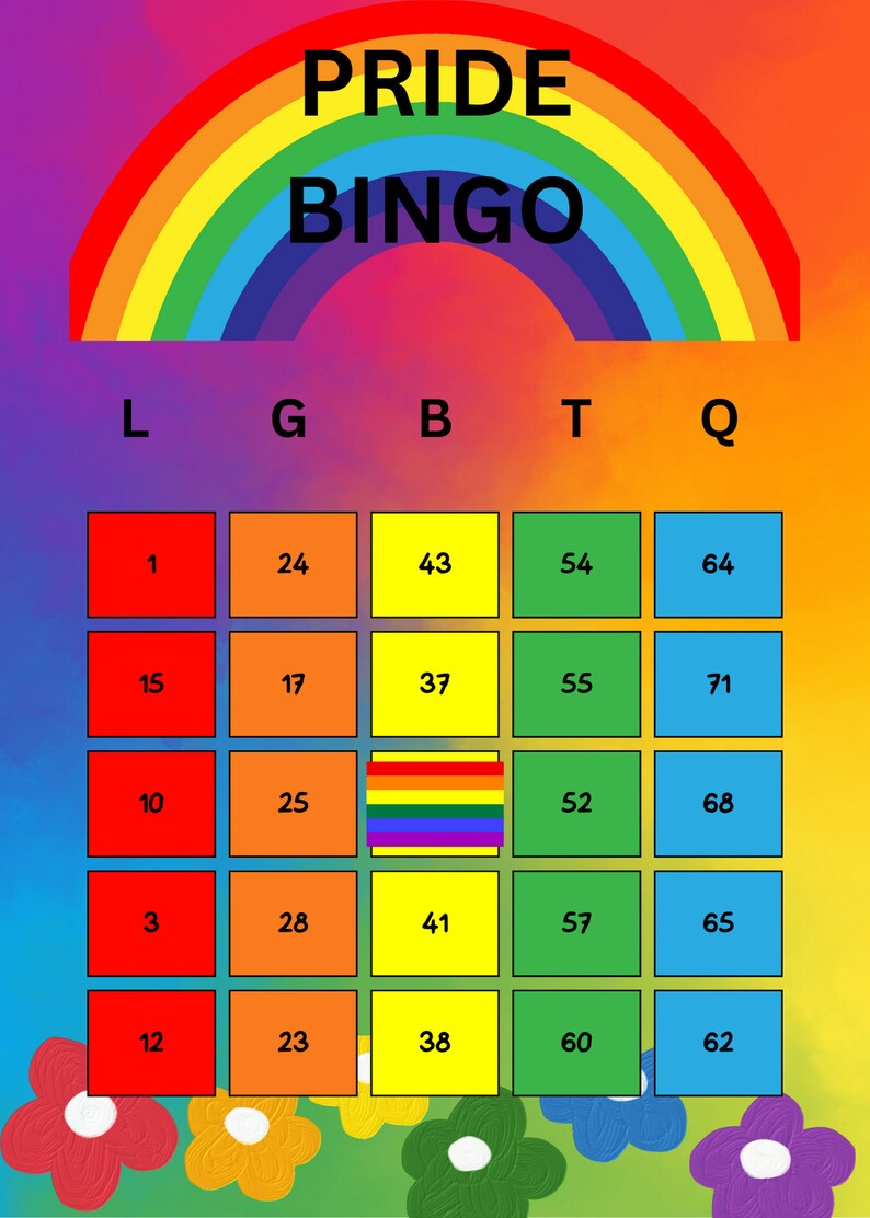 Pride Bingo Cards - Etsy