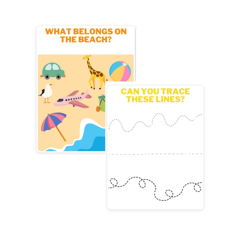 36 KINDERGARTEN WORKSHEETS, Summer Theme Printable Worksheets ...