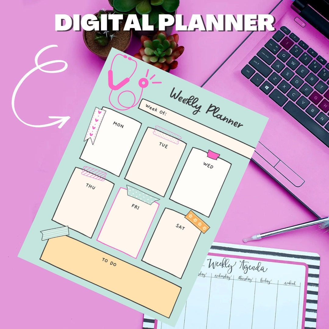 Nurse, Stethoscope, Weekly Planner, Medical, Medical Assistant ...