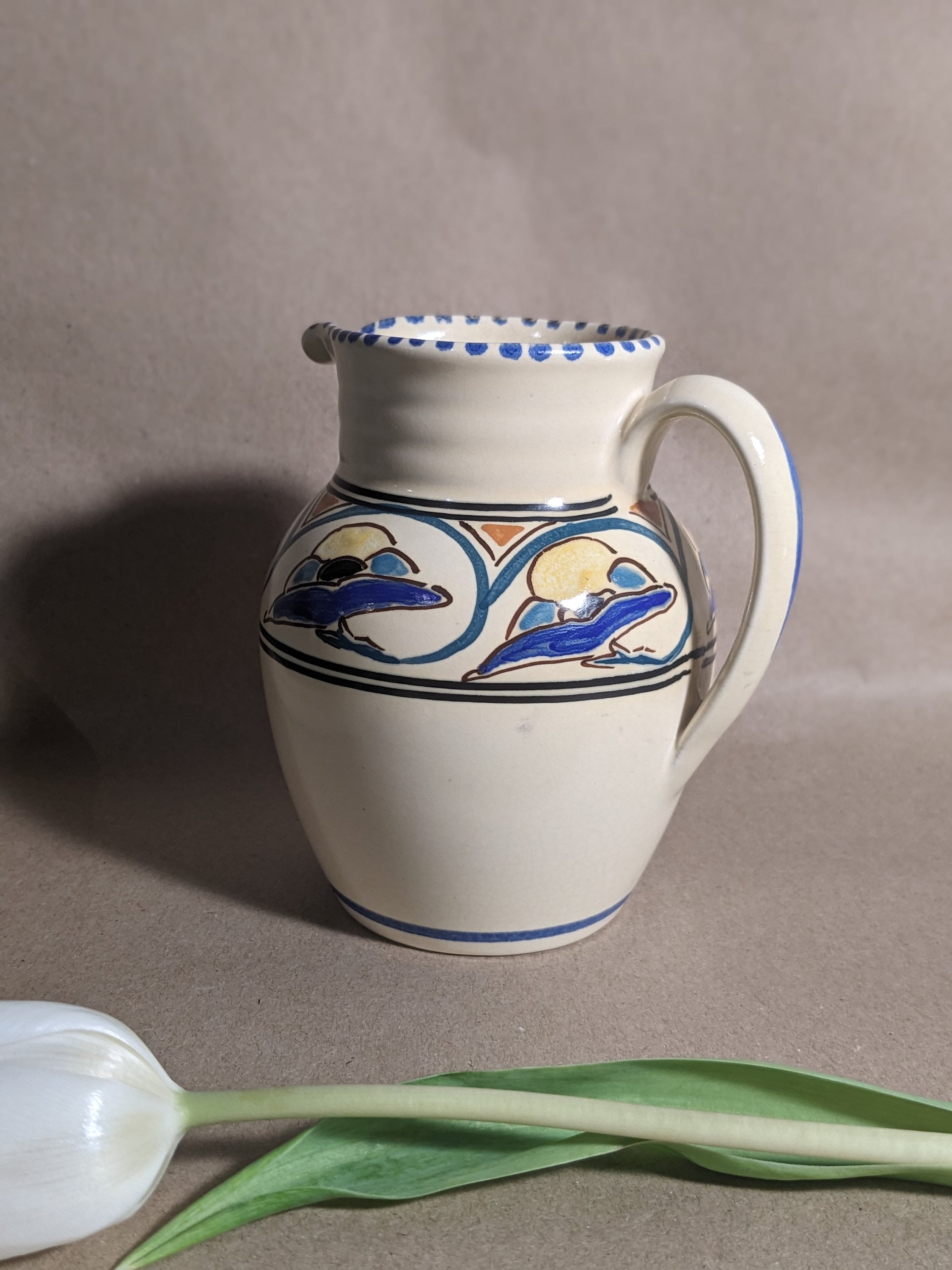 Honiton Devon Pottery Milk Jug Art Deco Design - Etsy UK