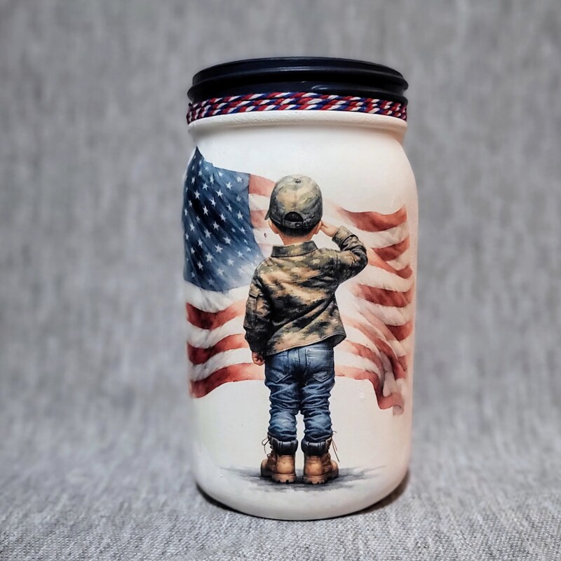 Patriotic Mason Jars - Etsy