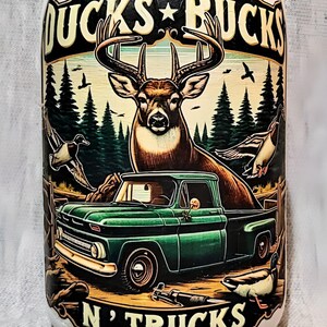 Buck Around and Find Out Decoupaged Mason Jar ~ Birthday Gift. Rustic ...